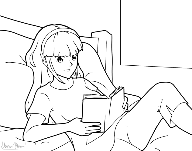 Late Afternoon Reading - ibisPaint