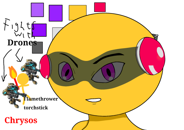 Chrysos character concept - ibisPaint