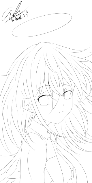 angel devil lineart - ibisPaint