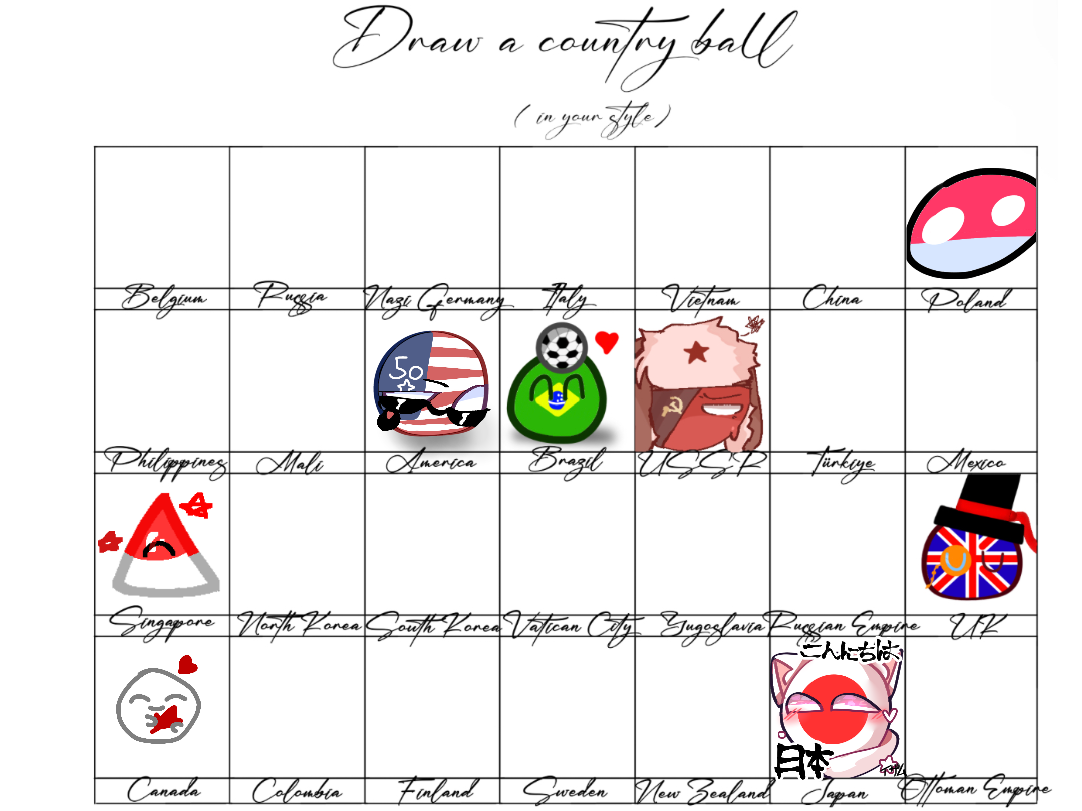 Country Ball Collab - ibisPaint