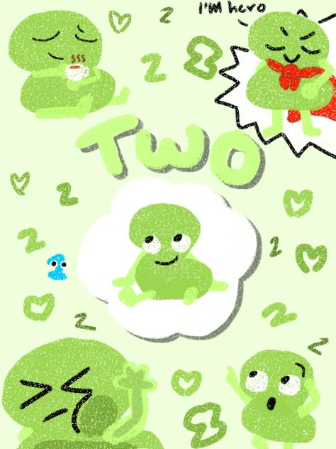 Two wallpaper but cute! - ibisPaint