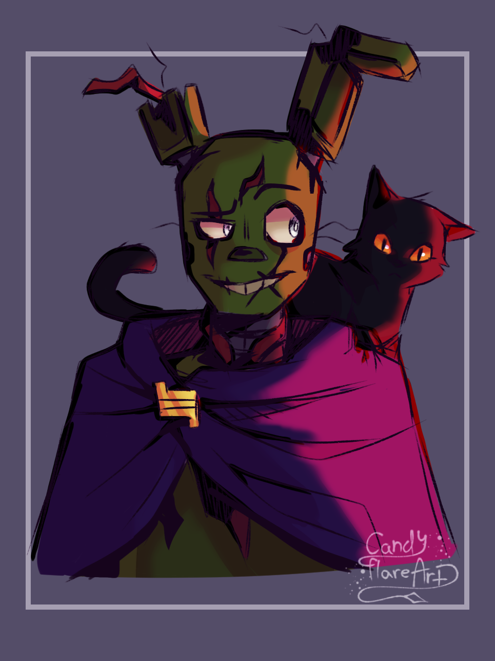 BTC Springtrap with a cat - ibisPaint