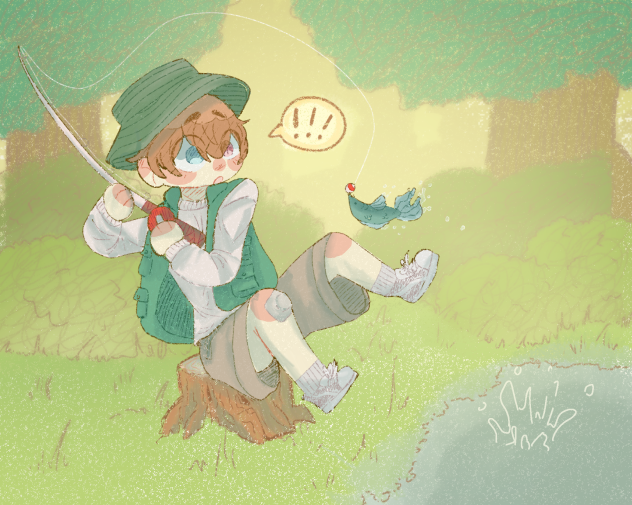 Ryo fishing - ibisPaint