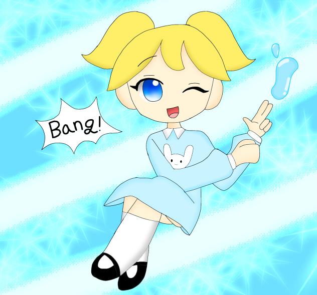 Bubbles in a cute dress - ibisPaint