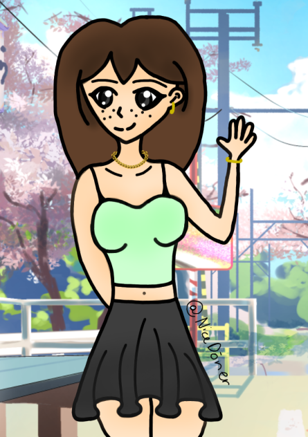 A random girl - ibisPaint