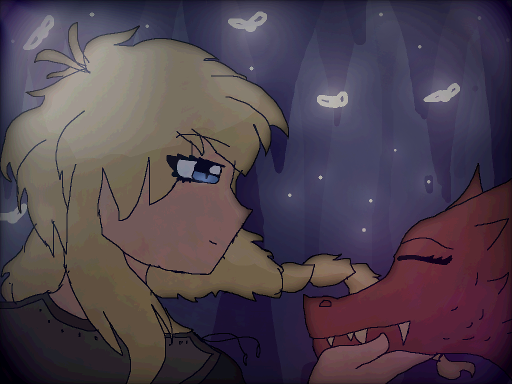 Adventurer in the caves(with effects) - ibisPaint