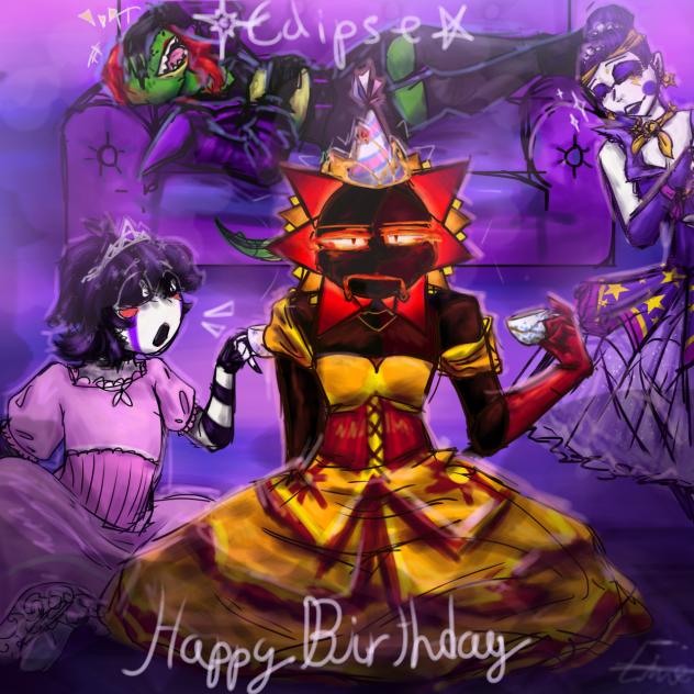 Eclipses birthday!silly - ibisPaint