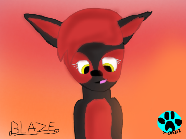 My oc Blaze speedart - ibisPaint