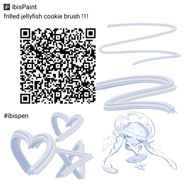 frilled jellyfish cookie - ibisPaint