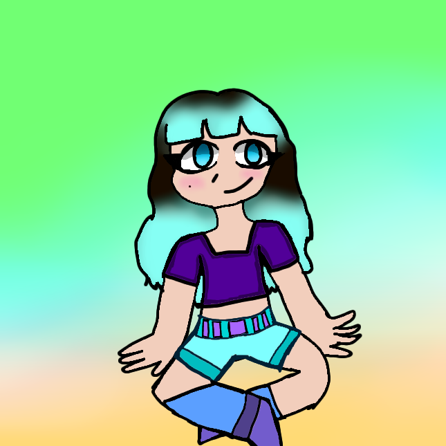 mint sitting - ibisPaint