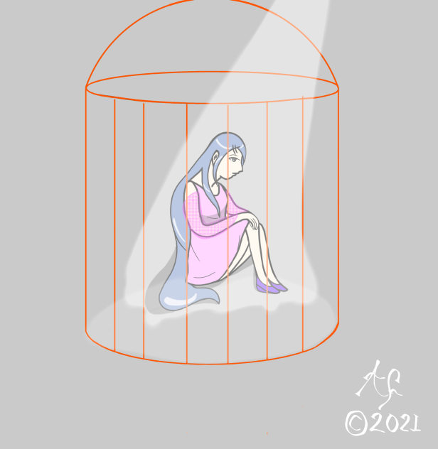 The Bird in a Cage - ibisPaint