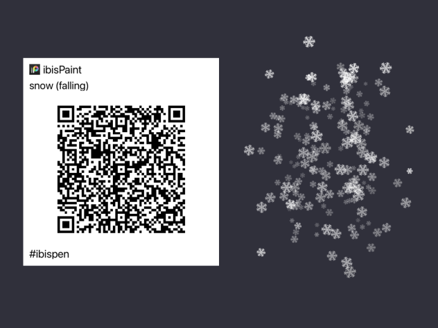 Snow (falling) brush - ibisPaint