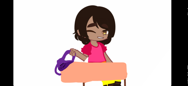 When dora straitens her hair - ibisPaint