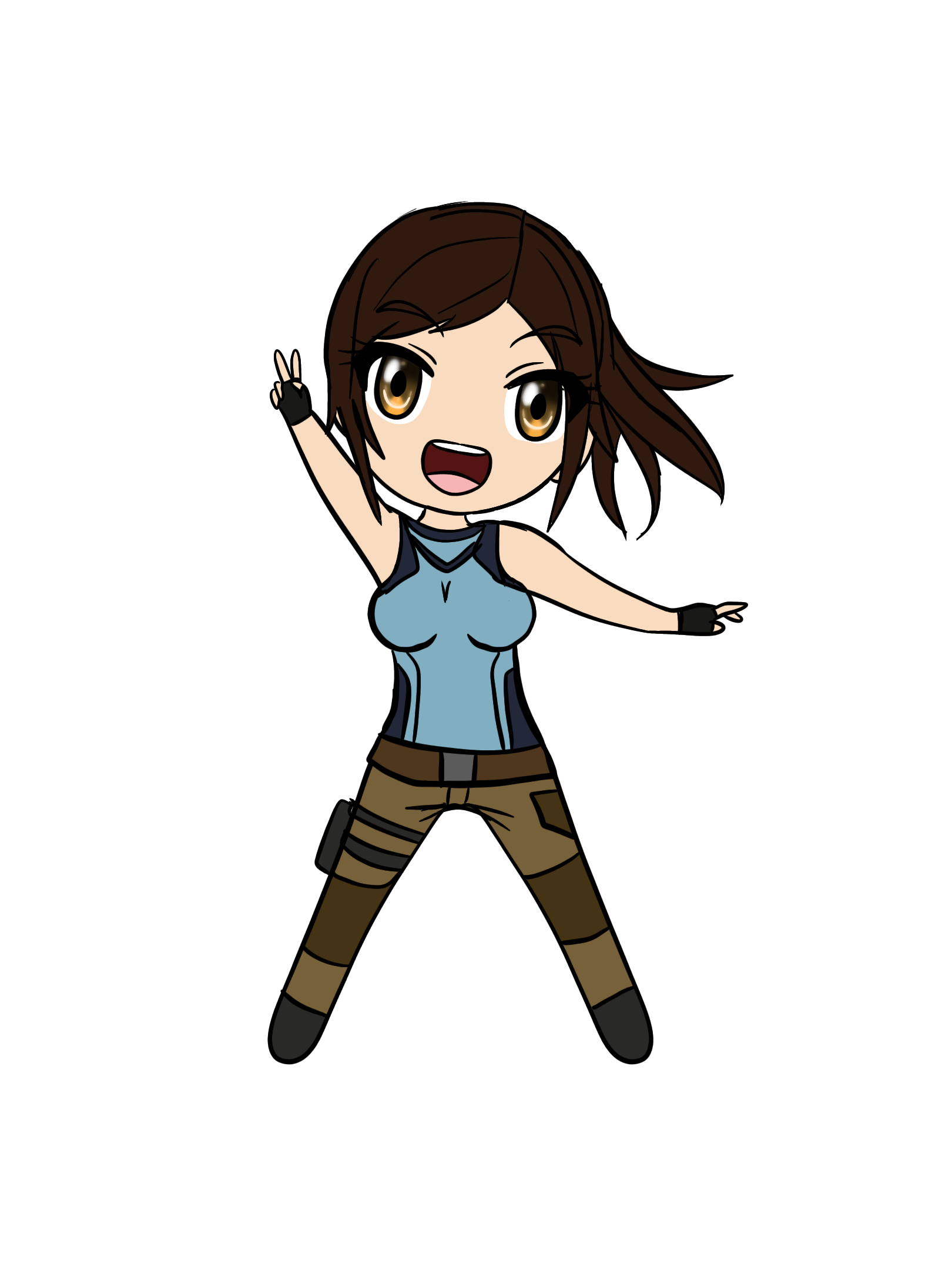 Chibi Lara Croft - ibisPaint