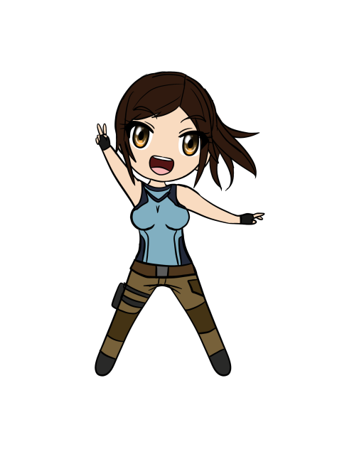 Chibi Lara Croft - ibisPaint