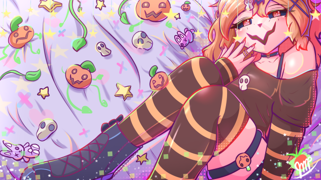 Pumpkin goth girlfriend - ibisPaint