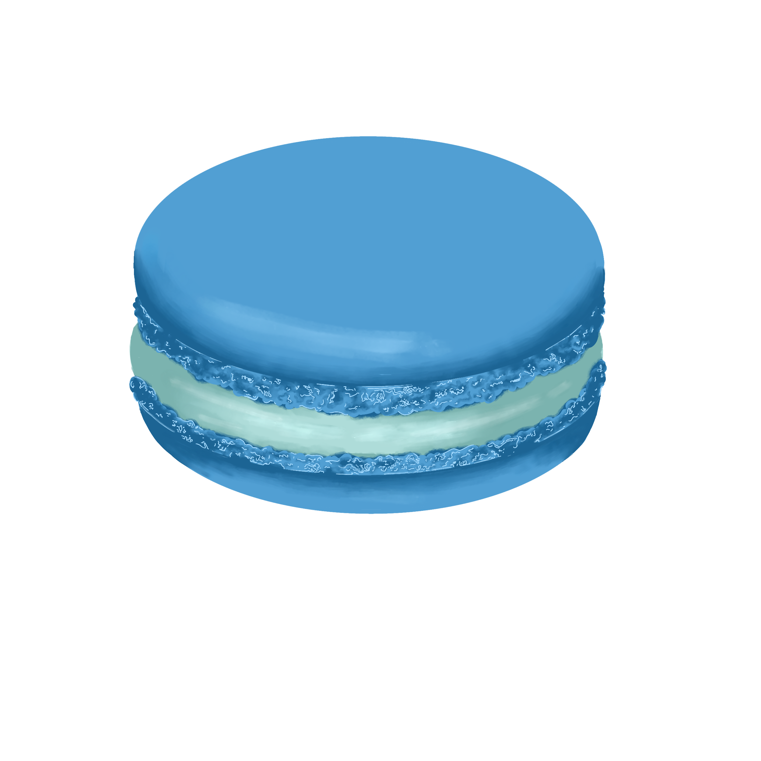 blue macaron - ibisPaint