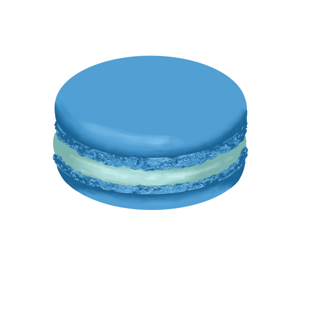 blue macaron - ibisPaint