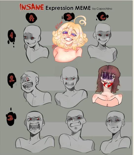 Insane expressions collab XD - ibisPaint