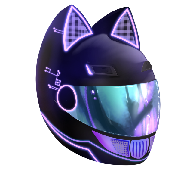 Cyber cat-ear helmet - ibisPaint