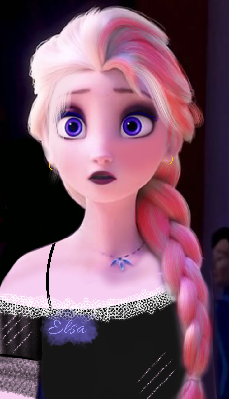 Elsa transformarion into bad girl - ibisPaint