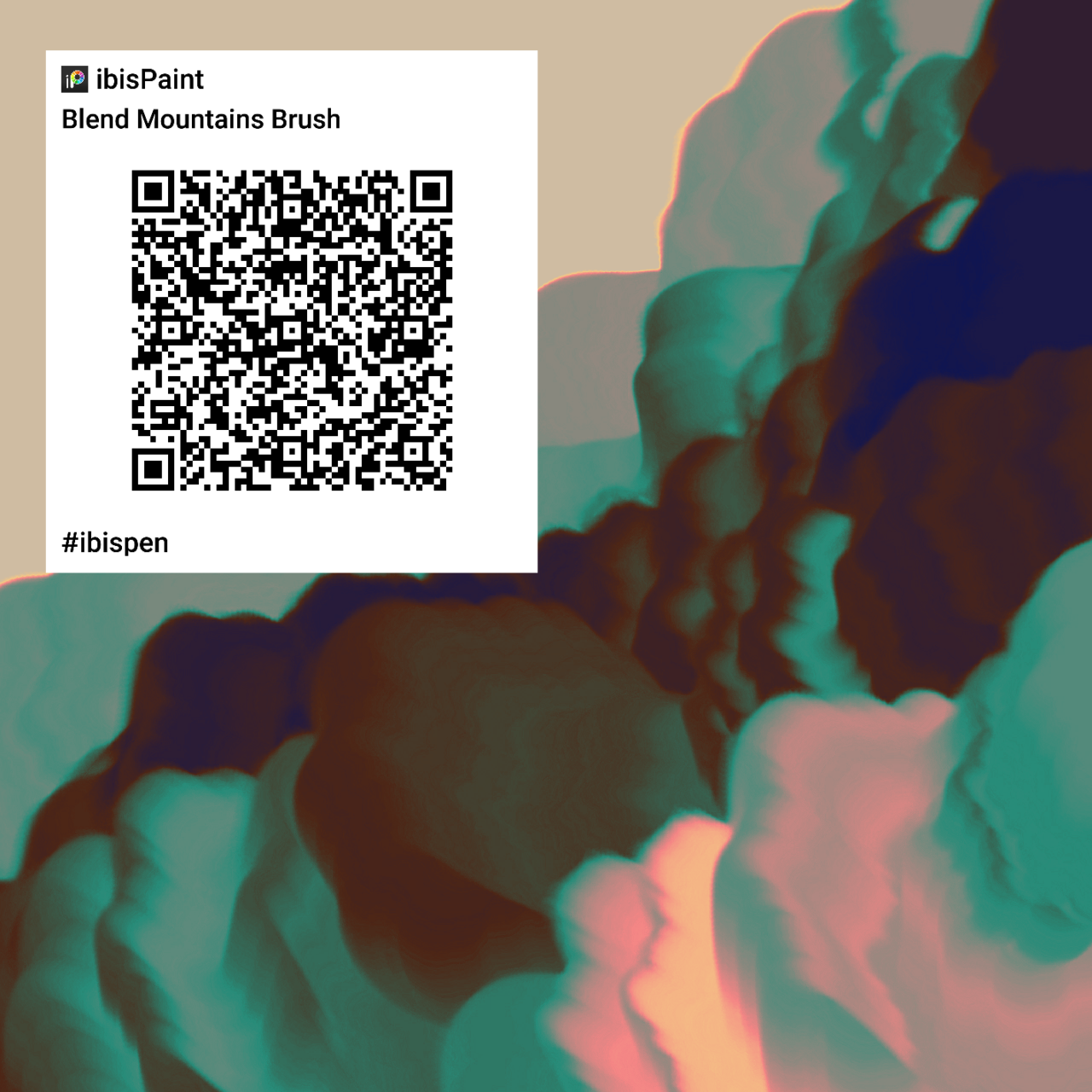 Blend Mountains Brush Repeat! - ibisPaint