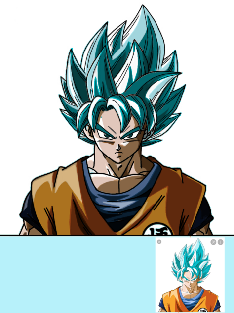 Goku blue Super saiyan perfect Drawing 👌 - ibisPaint