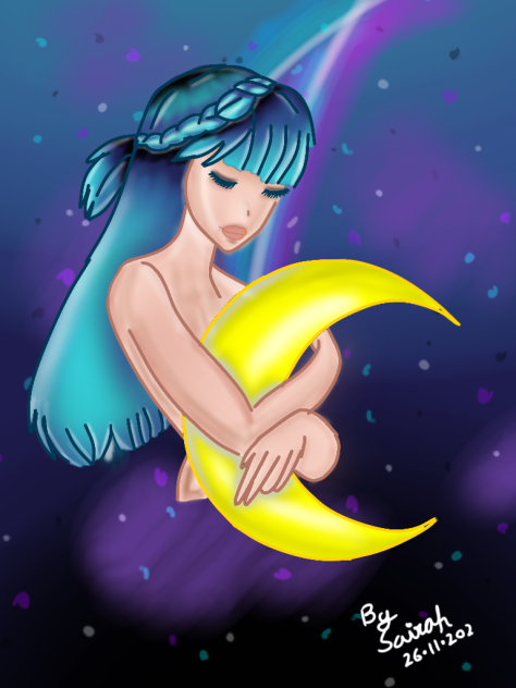 The moon - ibisPaint