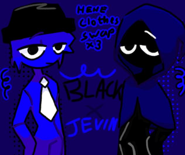 1000th canvas SPRUNKI BLACK AND JEVIN! - ibisPaint