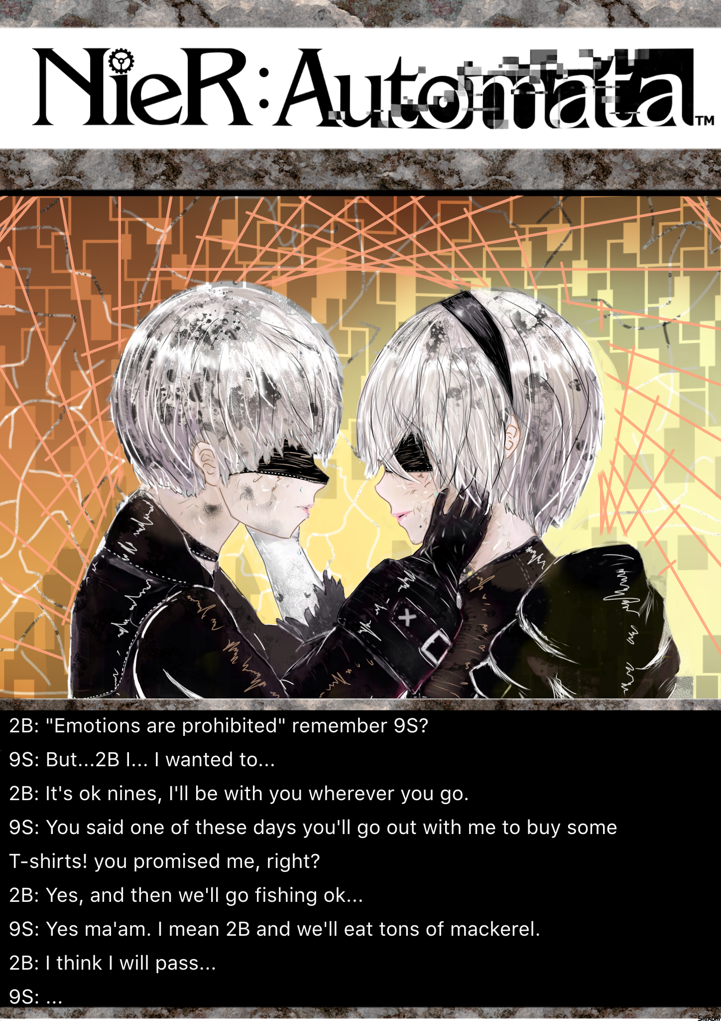Nier Automata - 2B and 9S - ibisPaint