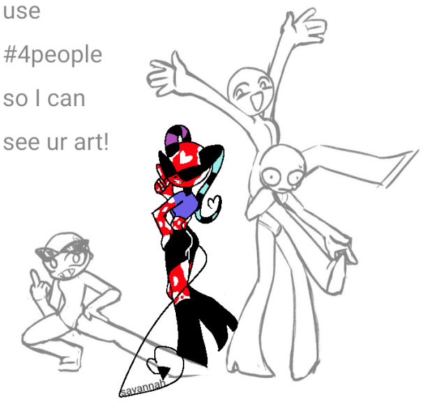 4 people collab #4people to join - ibisPaint