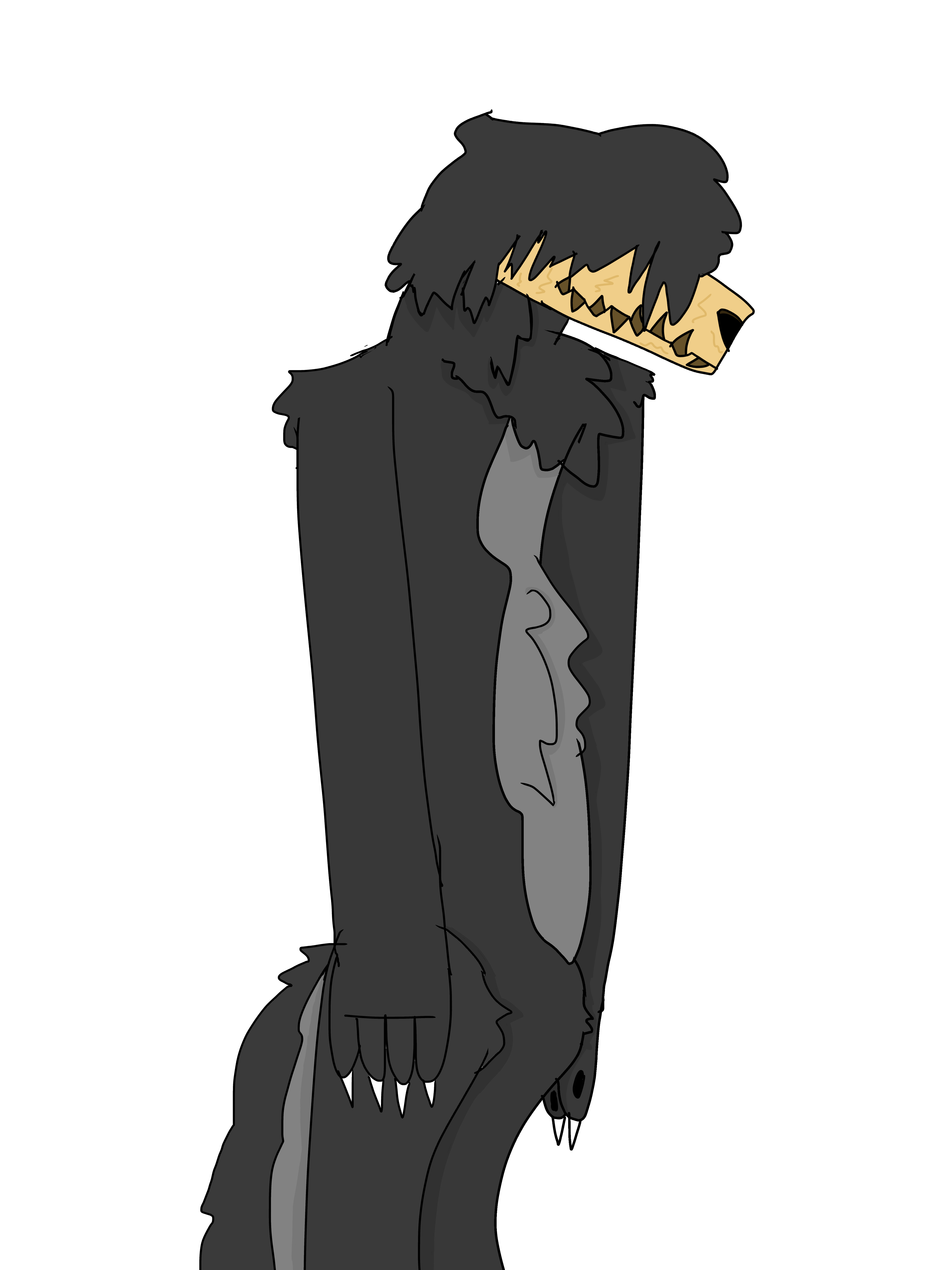 The edgy wolf from heck again - ibisPaint