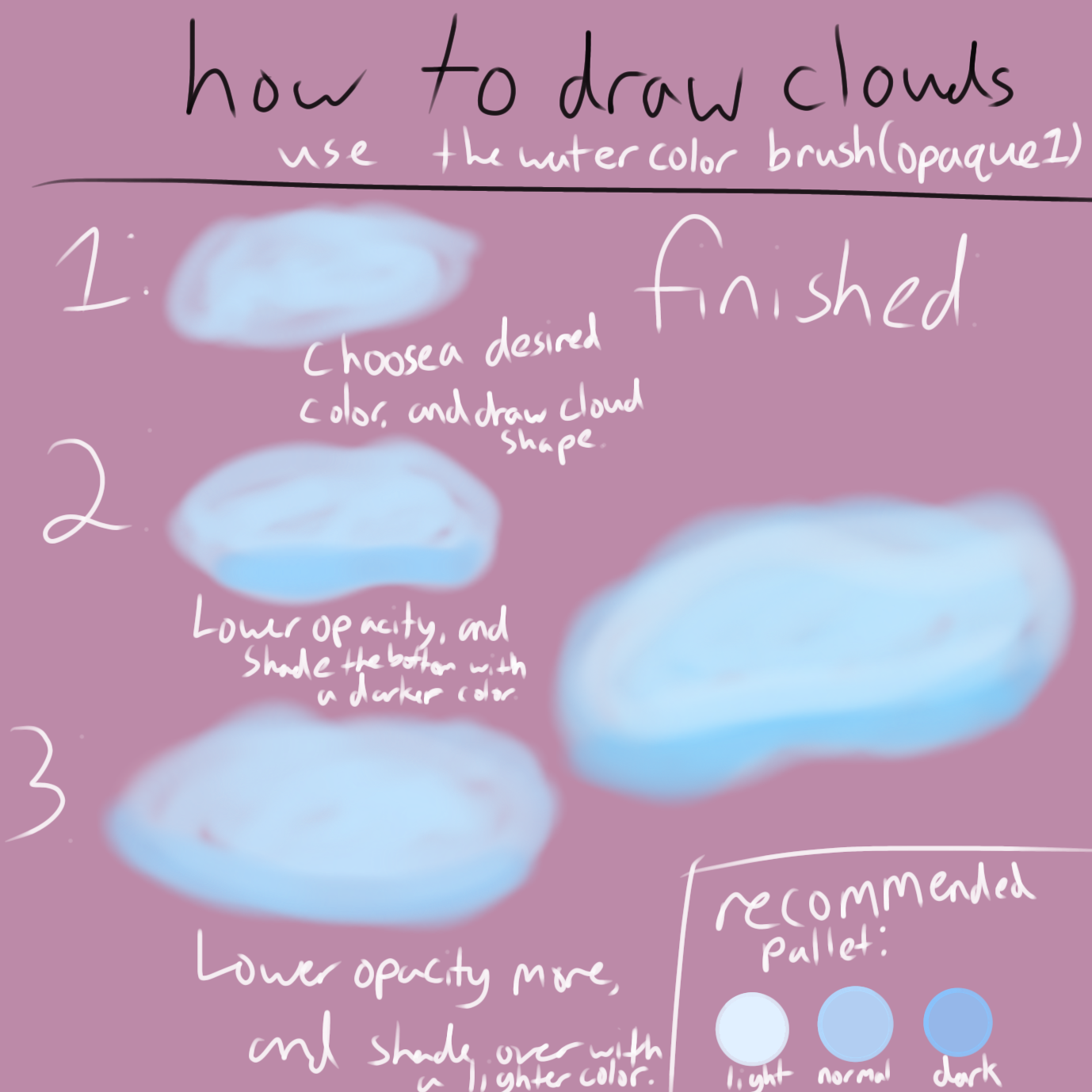 Cloud tutorial - ibisPaint