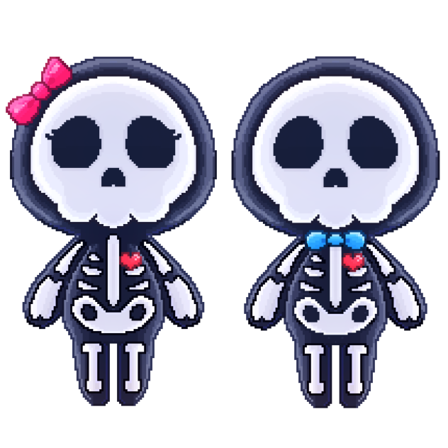 skeleton costume (pixel) a - ibisPaint