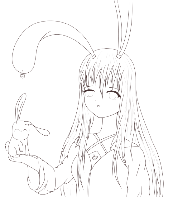 Bunny - lineart. - ibisPaint