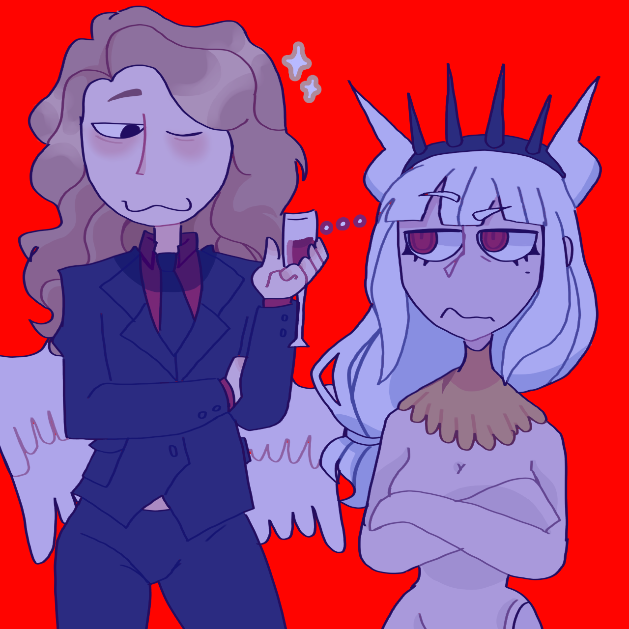 Gabriel and Lucifer - ibisPaint