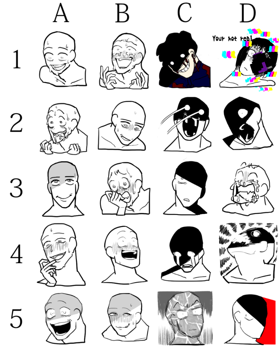 Crazy face collab - ibisPaint