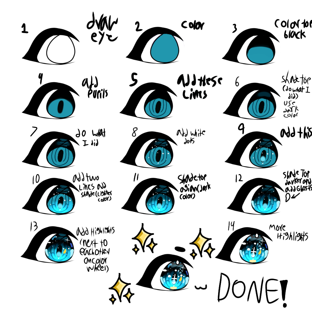How To Shade Eyes - ibisPaint