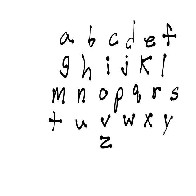 LOWERCASE ENGLISH ALPHABET - ibisPaint