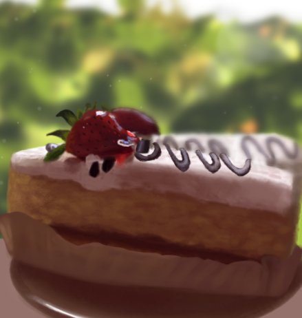 Strawberry cake - ibisPaint