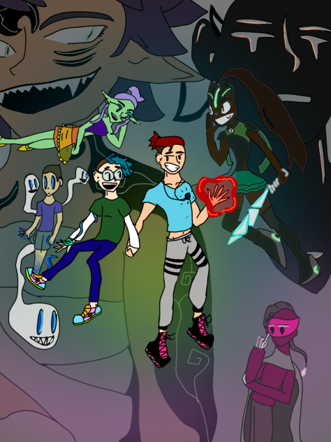 My two main ocs and all the villains - - ibisPaint