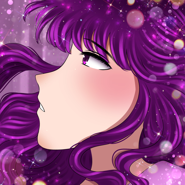 Purple hair - ibisPaint
