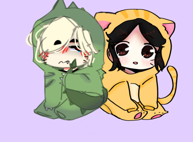 collab pajamas dragon lil Aiden - ibisPaint