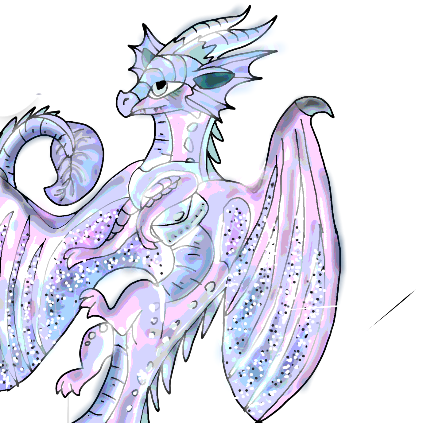 Rain Night leaf WoF someone's oc my art - ibisPaint