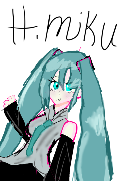 H Miku in my stle - ibisPaint
