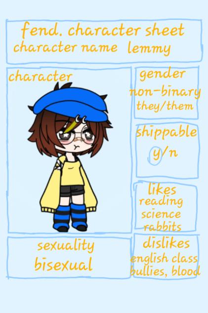 character sheet for kathy - ibisPaint