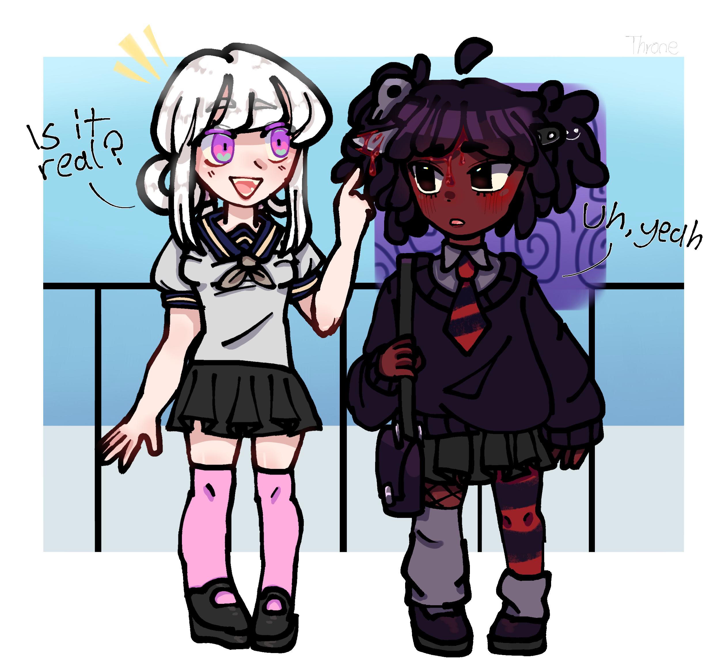 Knives friendly fire attack!! - ibisPaint