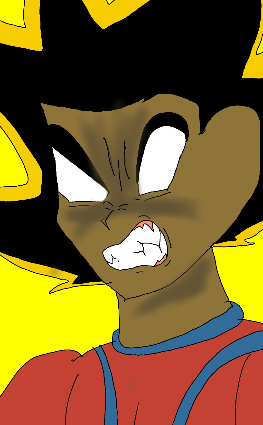 dbz artstyle Ssjf Newtendo - ibisPaint