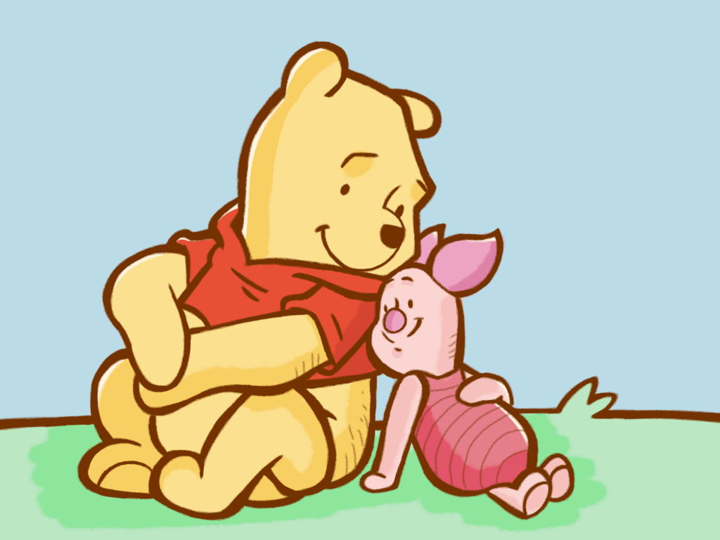 Winnie the Pooh and piglet - ibisPaint