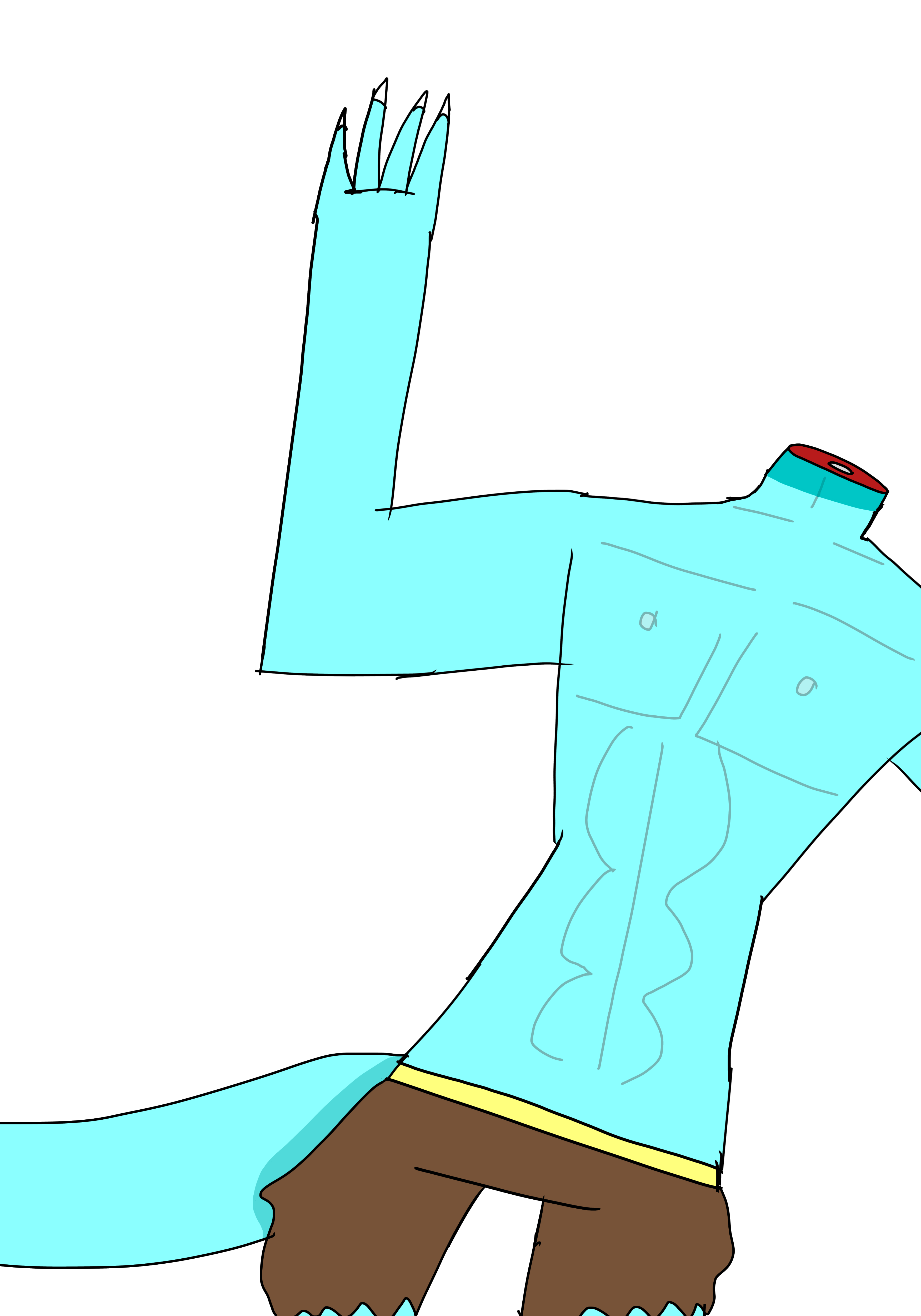 Blue headless demon (Redrawn) - ibisPaint